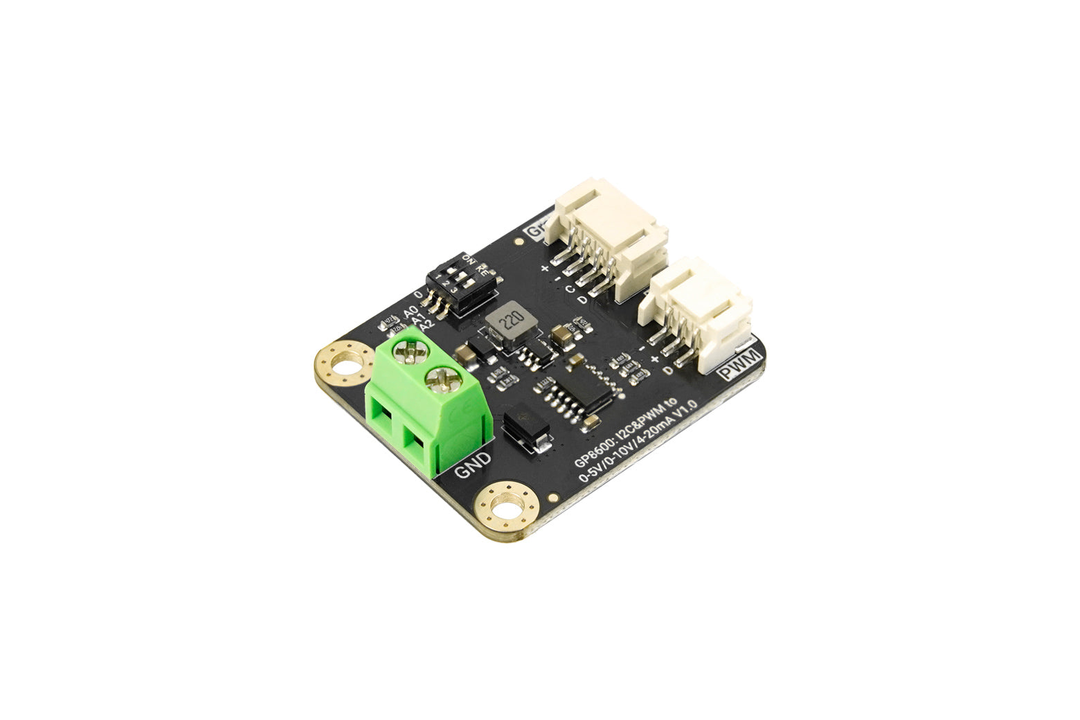 Buy Gravity: GP8600 1-Channel I2C & PWM to 0-5V / 0-10V / 4-20mA DAC ...